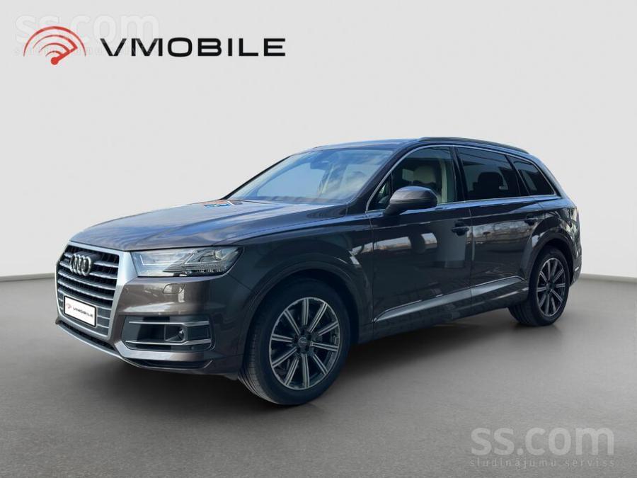 Brown Audi Q7 2019 in Riga, with an engine capacity of 3.00 L and mileage of 58 thousand km for 35900 €, photo 1 on AUTOMOTO.COM.LV