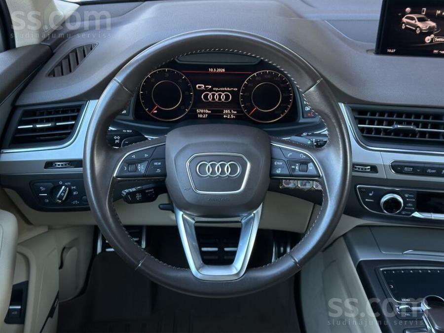 Brown Audi Q7 2019 in Riga, with an engine capacity of 3.00 L and mileage of 58 thousand km for 35900 €, photo 9 on AUTOMOTO.COM.LV