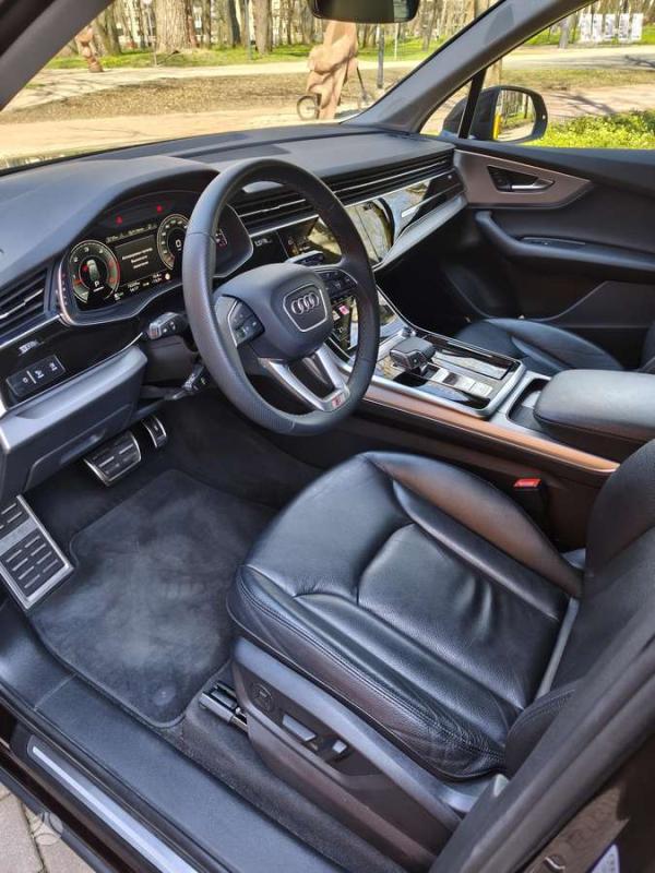 Brown Audi Q7 2020 in Klaipeda, with an engine capacity of 2.97 L and mileage of 75 thousand km for 43800 €, photo 8 on AUTOMOTO.COM.LV
