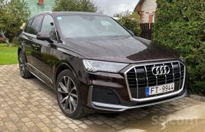 Brown Audi Q7 2020 in Liepaja, with an engine capacity of 3.00 L and mileage of 105 thousand km for 38500 €, photo 3 on AUTOMOTO.COM.LV