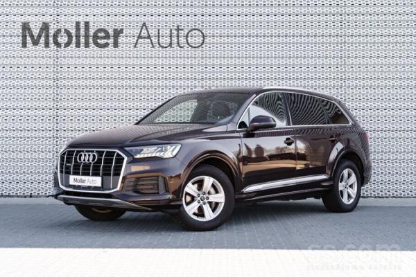 Brown Audi Q7 2021 in Riga, with an engine capacity of 3.00 L and mileage of 106 thousand km for 40600 €, photo  on AUTOMOTO.COM.LV