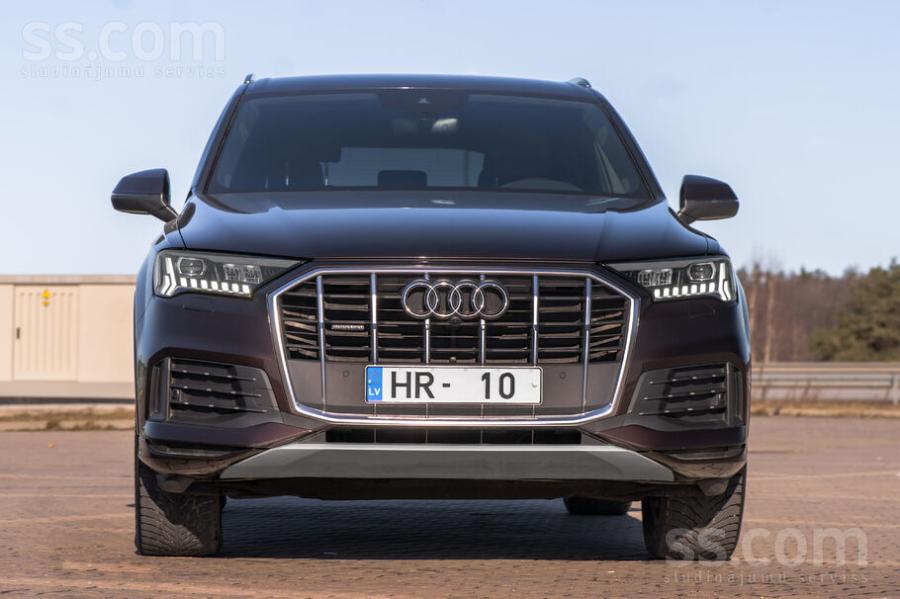Brown Audi Q7 2021 in Riga, with an engine capacity of 3.00 L and mileage of 106 thousand km for 36800 €, photo 3 on AUTOMOTO.COM.LV