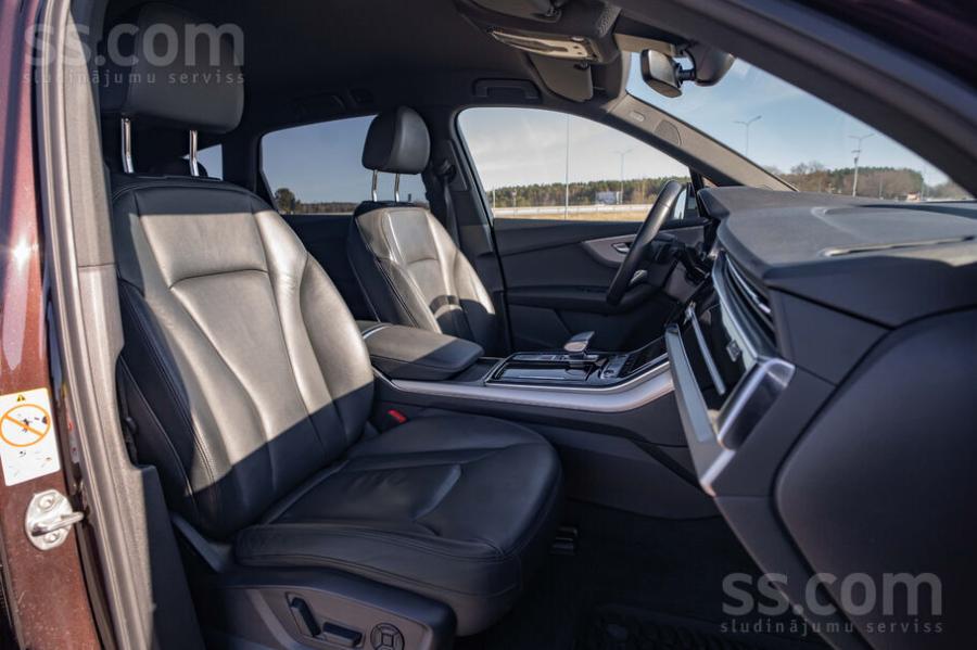 Brown Audi Q7 2021 in Riga, with an engine capacity of 3.00 L and mileage of 106 thousand km for 36800 €, photo 11 on AUTOMOTO.COM.LV