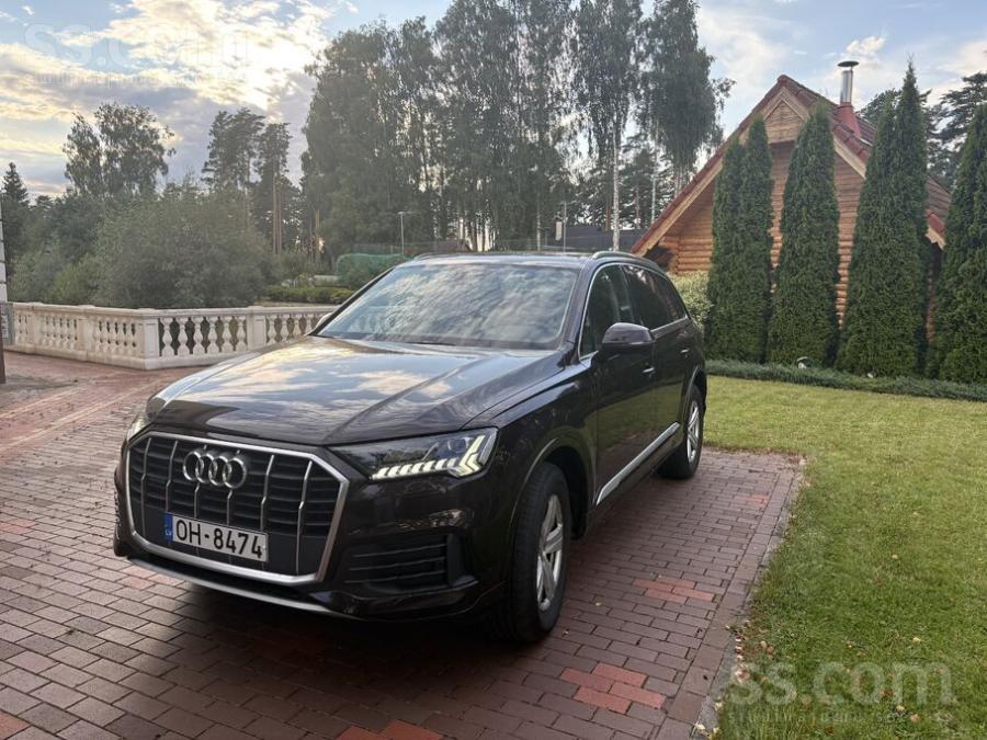 Brown Audi Q7 2021 in Riga, with an engine capacity of 3.00 L and mileage of 83 thousand km for 38900 €, photo 3 on AUTOMOTO.COM.LV