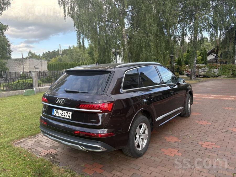 Brown Audi Q7 2021 in Riga, with an engine capacity of 3.00 L and mileage of 83 thousand km for 38900 €, photo 4 on AUTOMOTO.COM.LV