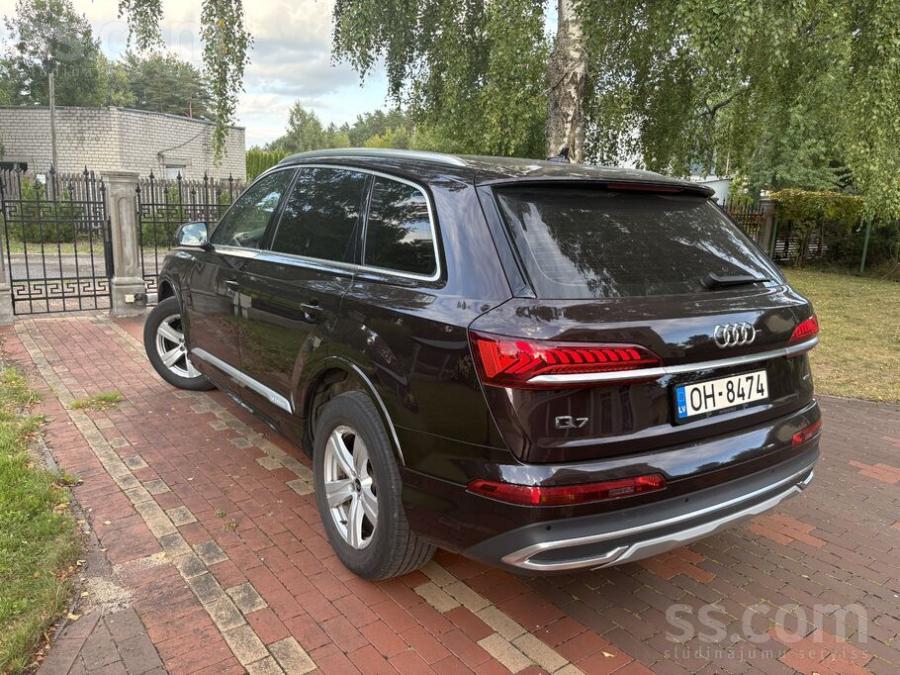 Brown Audi Q7 2021 in Riga, with an engine capacity of 3.00 L and mileage of 83 thousand km for 38900 €, photo 5 on AUTOMOTO.COM.LV