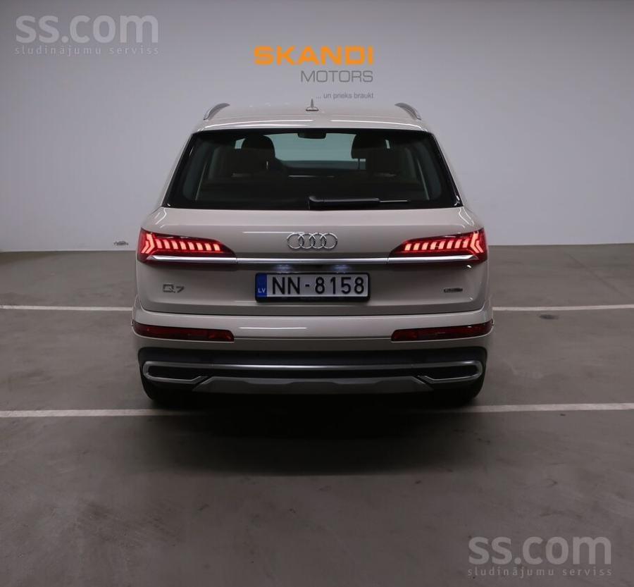 Brown Audi Q7 2023 in Riga, with an engine capacity of 3.00 L and mileage of 25 thousand km for 54990 €, photo 5 on AUTOMOTO.COM.LV