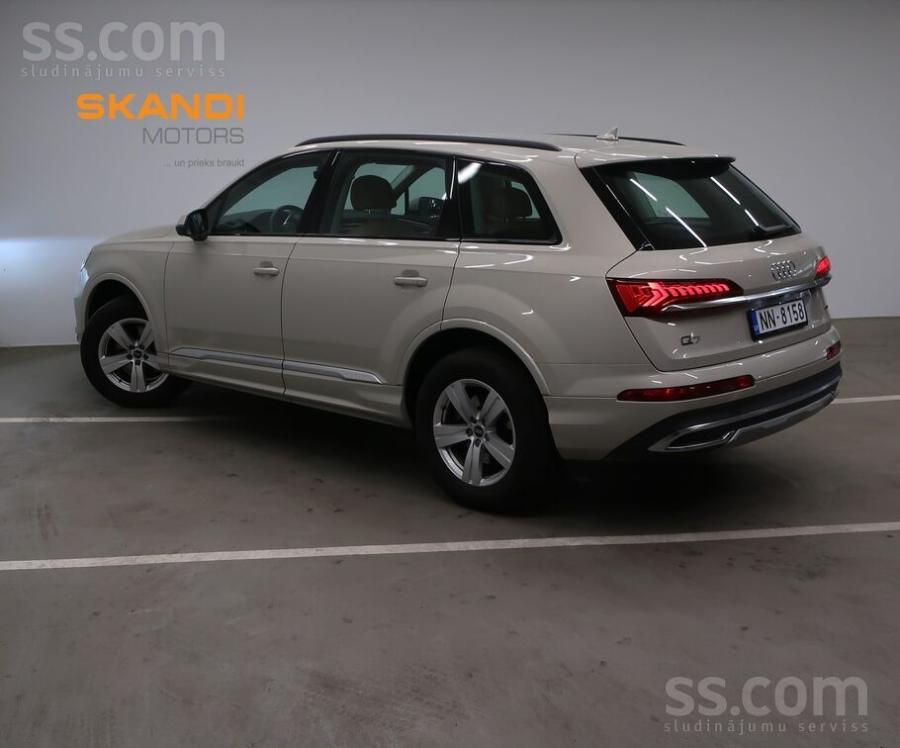 Brown Audi Q7 2023 in Riga, with an engine capacity of 3.00 L and mileage of 25 thousand km for 54990 €, photo 6 on AUTOMOTO.COM.LV