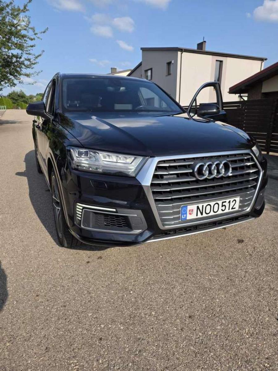 Zils Audi Q7 e-tron 2016 Kauņa, ar dzinēja tilpumu 3.00 L un nobraukumu 301 tūkst. km par 20300 €, foto 1 vietnē AUTOMOTO.COM.LV
