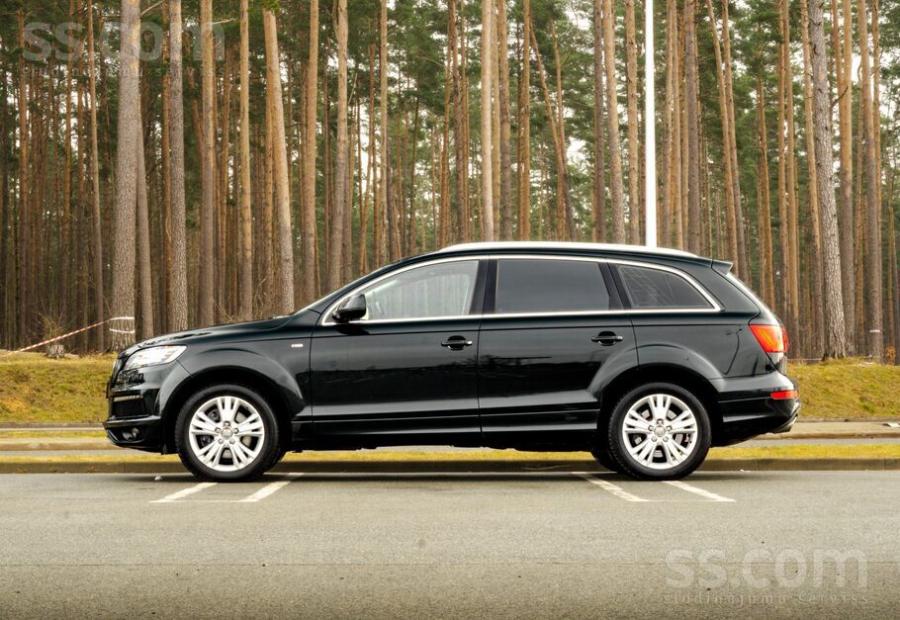 Green Audi Q7 2010 in Riga, with an engine capacity of 4.20 L and mileage of 187 thousand km for 13990 €, photo 5 on AUTOMOTO.COM.LV