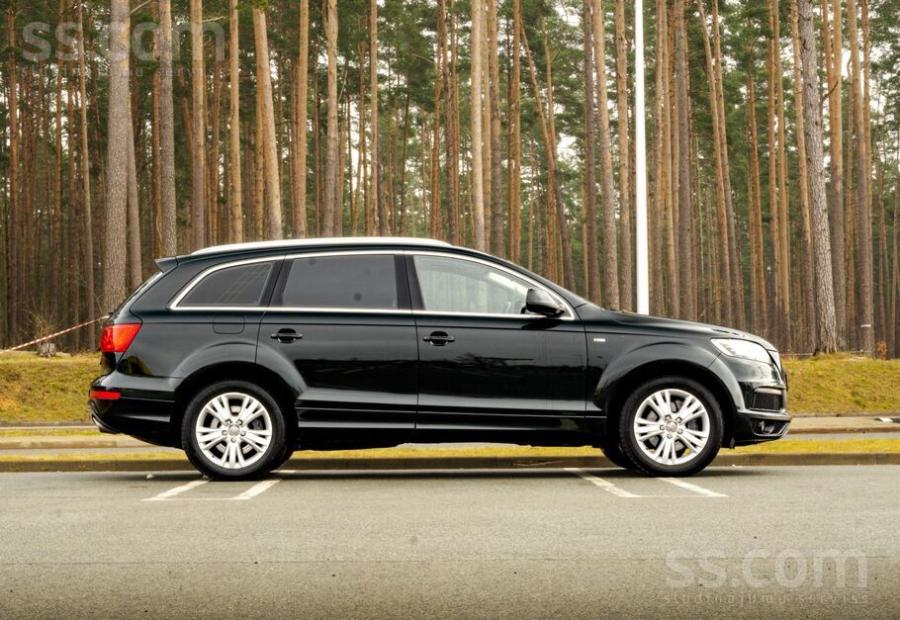 Green Audi Q7 2010 in Riga, with an engine capacity of 4.20 L and mileage of 187 thousand km for 13990 €, photo 9 on AUTOMOTO.COM.LV