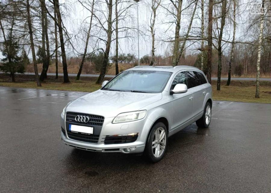 Grey Audi Q7 2006 in Vilnius, with an engine capacity of 3.00 L and mileage of 347 thousand km for 5950 €, photo 1 on AUTOMOTO.COM.LV