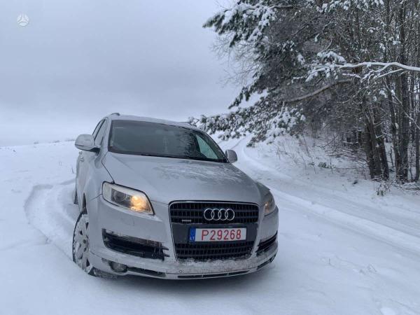 Grey Audi Q7 2006 in Vilnius, with an engine capacity of 2.96 L and mileage of 397 thousand km for 3555 €, photo 3 on AUTOMOTO.COM.LV