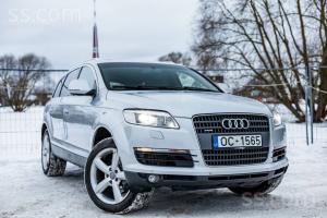 Grey Audi Q7 2006 in Riga, with an engine capacity of 3.00 L and mileage of 390 thousand km for 6790 €, photo 2 on AUTOMOTO.COM.LV