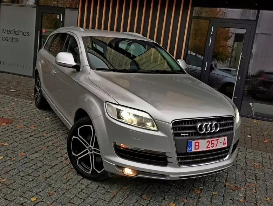 Grey Audi Q7 2006 in Riga, with an engine capacity of 3.00 L and mileage of 278 thousand km for 8390 €, photo 14 on AUTOMOTO.COM.LV