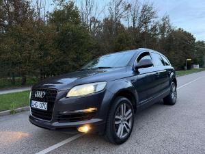 Grey Audi Q7 2006 in Kaunas, with an engine capacity of 2.97 L and mileage of 320 thousand km for 5450 €, photo 1 on AUTOMOTO.COM.LV