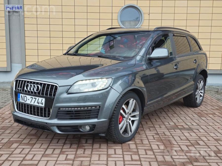 Grey Audi Q7 2007 in Riga, with an engine capacity of 3.00 L and mileage of 0 thousand km for 6900 €, photo 1 on AUTOMOTO.COM.LV