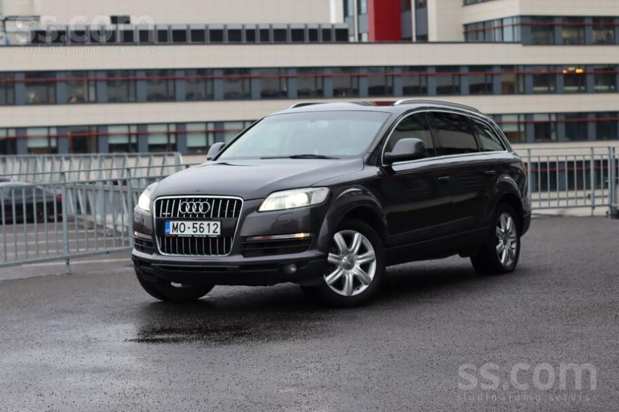 Grey Audi Q7 2007 in Riga, with an engine capacity of 3.00 L and mileage of 337 thousand km for 3777 €, photo 3 on AUTOMOTO.COM.LV