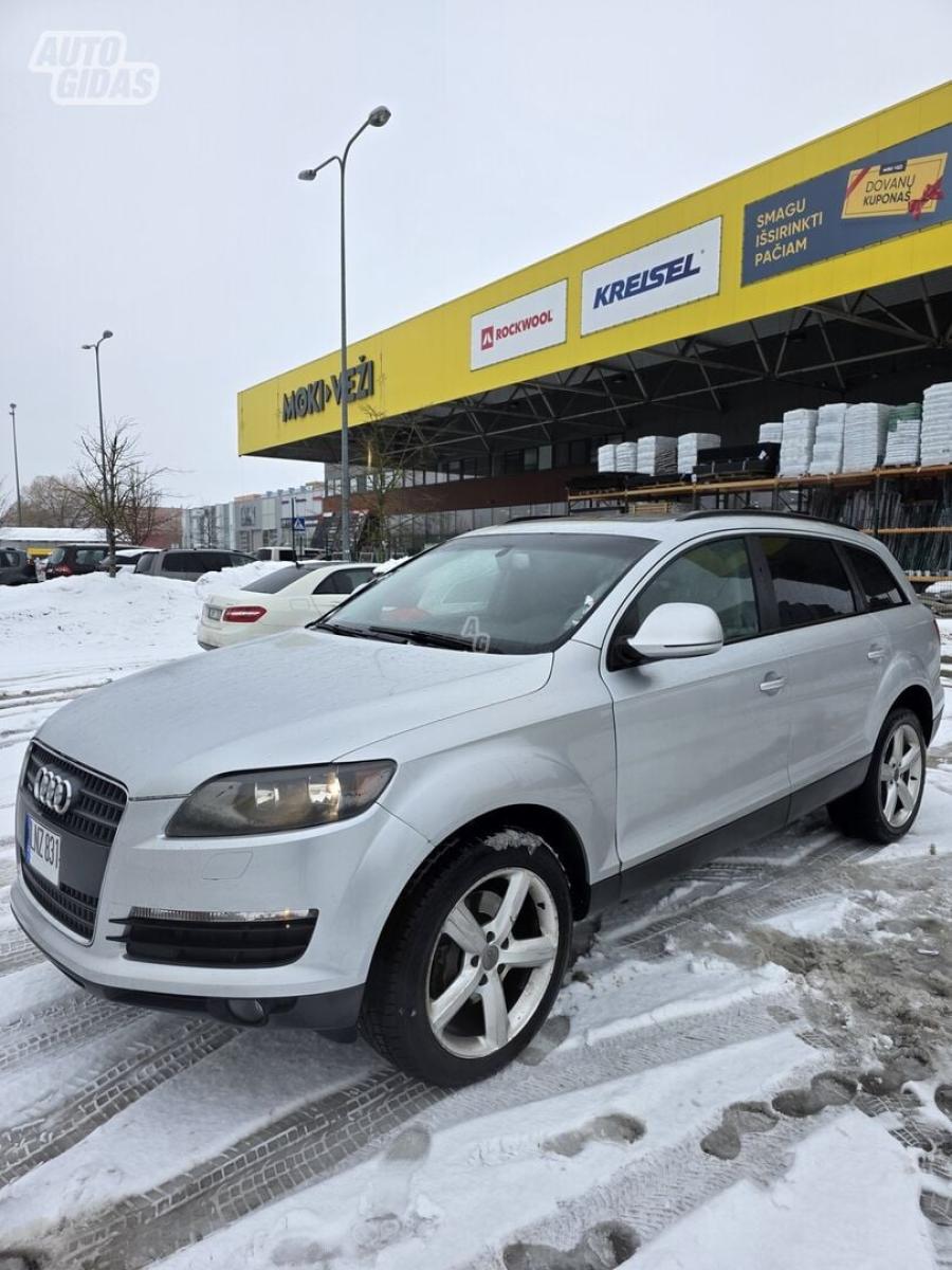 Grey Audi Q7 2007 in Klaipeda, with an engine capacity of 3.60 L and mileage of 277 thousand km for 6000 €, photo 1 on AUTOMOTO.COM.LV