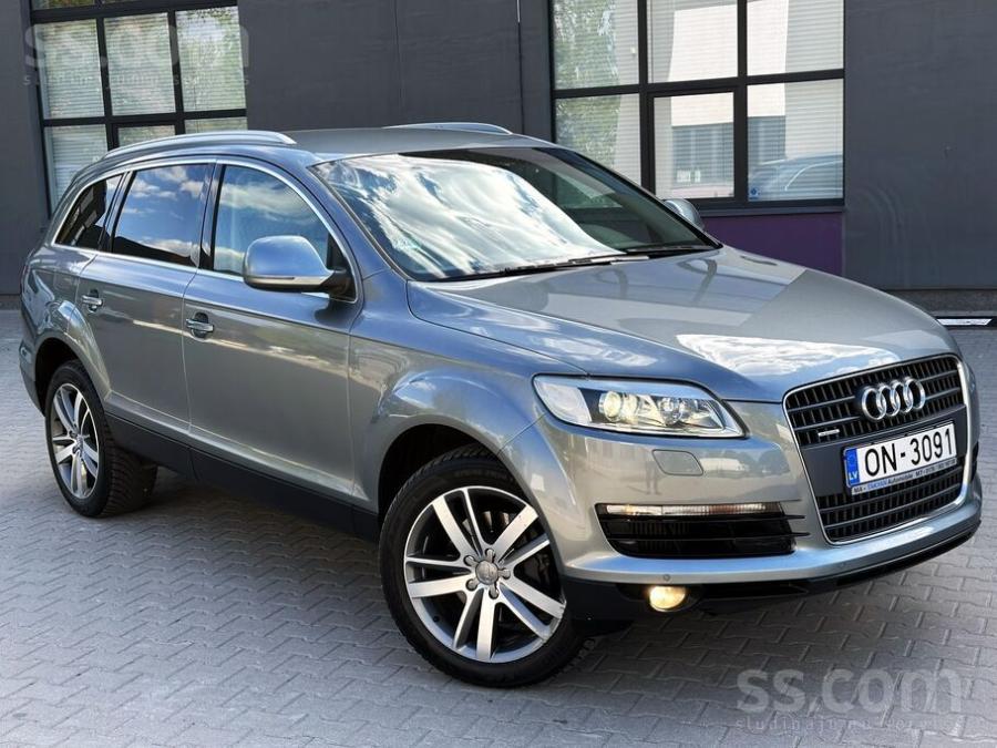 Pelēks Audi Q7 2007 Rīga, ar dzinēja tilpumu 3.00 L un nobraukumu 320 tūkst. km par 6500 €, foto 3 vietnē AUTOMOTO.COM.LV
