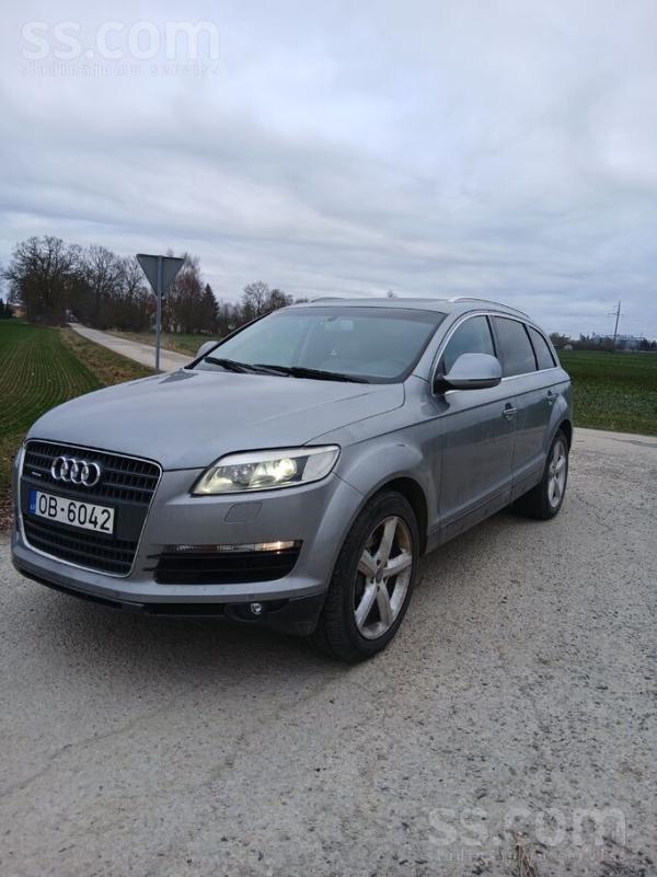 Pelēks Audi Q7 2008 Bauska, ar dzinēja tilpumu 3.00 L un nobraukumu 354 tūkst. km par 5200 €, foto 1 vietnē AUTOMOTO.COM.LV