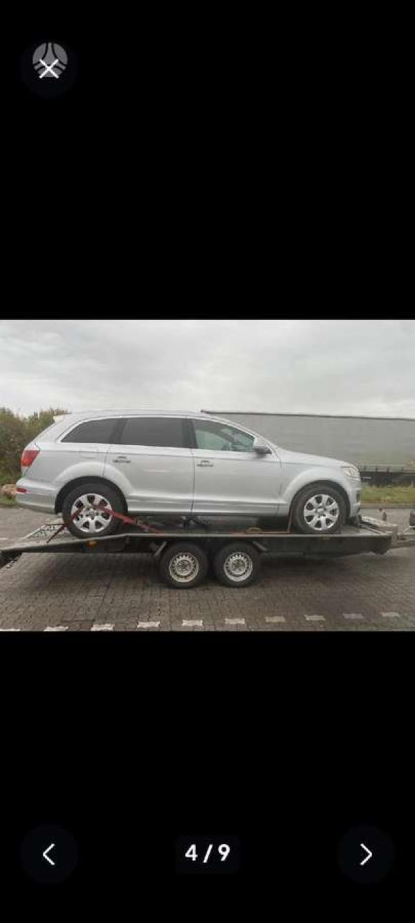 Pelēks Audi Q7 2008 Viļņa, ar dzinēja tilpumu 2.97 L un nobraukumu 303 tūkst. km par 4950 €, foto 4 vietnē AUTOMOTO.COM.LV