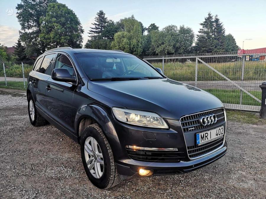 Grey Audi Q7 2008 in Klaipeda, with an engine capacity of 3.00 L and mileage of 285 thousand km for 6500 €, photo 10 on AUTOMOTO.COM.LV