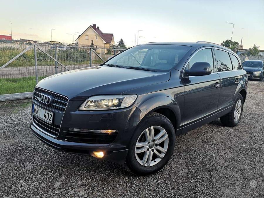 Grey Audi Q7 2008 in Klaipeda, with an engine capacity of 3.00 L and mileage of 285 thousand km for 6500 €, photo 11 on AUTOMOTO.COM.LV