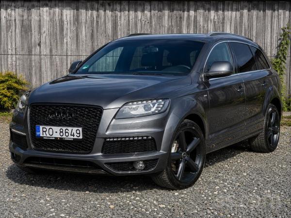 Grey Audi Q7 2008 in Riga, with an engine capacity of 3.00 L and mileage of 306 thousand km for 6850 €, photo 4 on AUTOMOTO.COM.LV