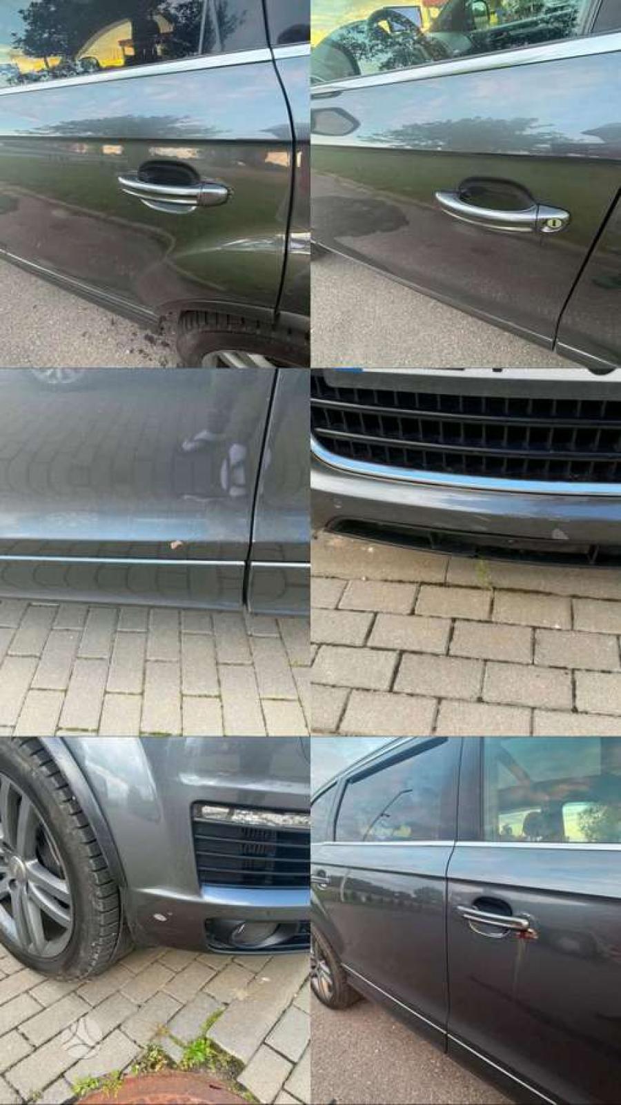Grey Audi Q7 2008 in Vilnius, with an engine capacity of 2.97 L and mileage of 369 thousand km for 5500 €, photo 14 on AUTOMOTO.COM.LV