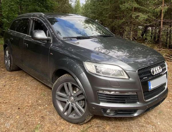 Audi Q7 2008 Viļņa vietnē Pelēks Audi Q7 2008 Viļņa, ar dzinēja tilpumu 2.97 L un nobraukumu 364 tūkst. km par 4699 €, foto 3 vietnē AUTOMOTO.COM.LV