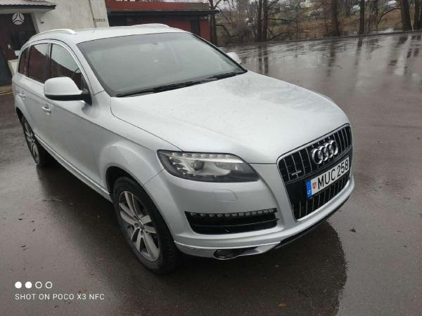 Pelēks Audi Q7 2009 Viļņa, ar dzinēja tilpumu 3.00 L un nobraukumu 350 tūkst. km par 9000 €, foto 10 vietnē AUTOMOTO.COM.LV