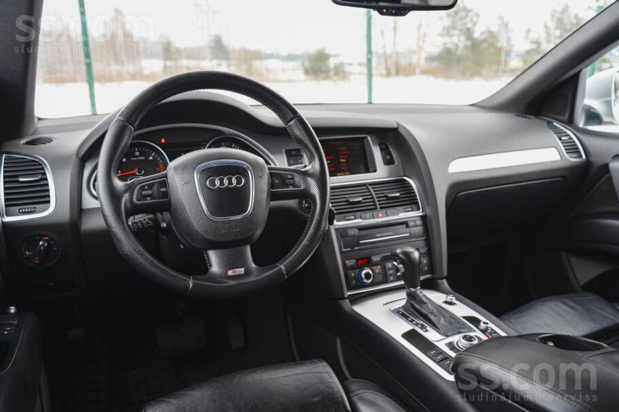 Grey Audi Q7 2009 in Riga, with an engine capacity of 3.00 L and mileage of 0 thousand km for 12790 €, photo 8 on AUTOMOTO.COM.LV