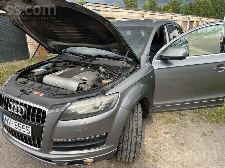 Grey Audi Q7 2009 in Riga, with an engine capacity of 3.00 L and mileage of 287 thousand km for 9150 €, photo 8 on AUTOMOTO.COM.LV