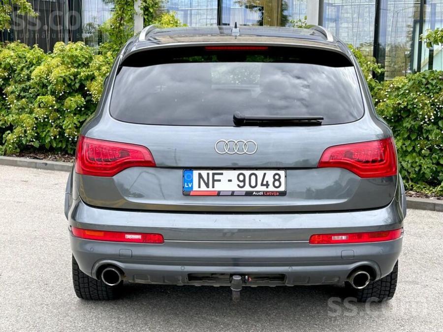 Grey Audi Q7 2009 in Riga, with an engine capacity of 3.00 L and mileage of 328 thousand km for 7350 €, photo 32 on AUTOMOTO.COM.LV