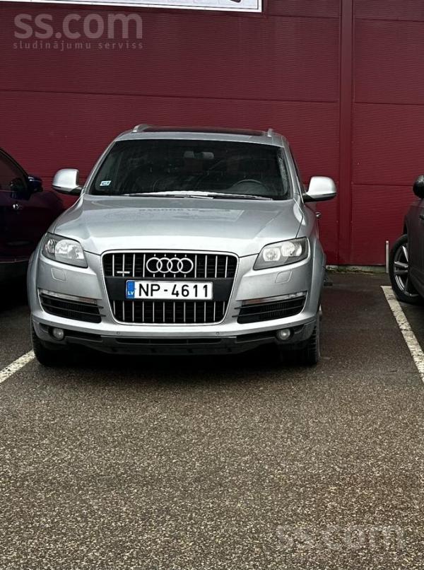 Pelēks Audi Q7 2009 Rīga, ar dzinēja tilpumu 3.00 L un nobraukumu 344 tūkst. km par 8800 €, foto 1 vietnē AUTOMOTO.COM.LV