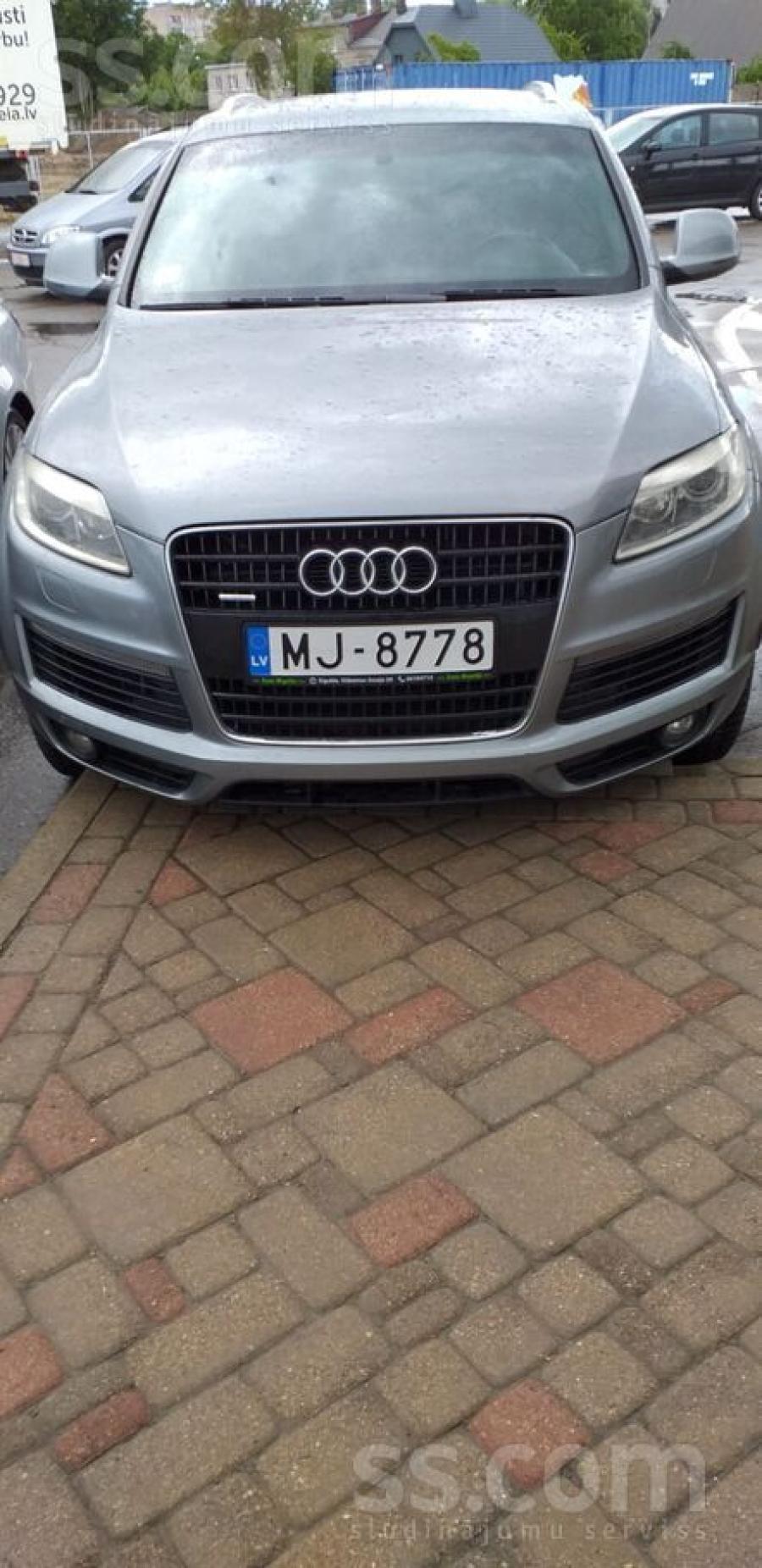 Pelēks Audi Q7 2009 Jelgava, ar dzinēja tilpumu 3.00 L un nobraukumu 364 tūkst. km par 9500 €, foto 1 vietnē AUTOMOTO.COM.LV