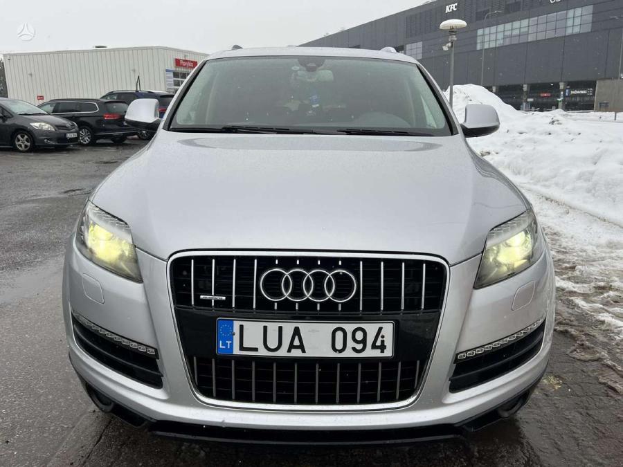 Pelēks Audi Q7 2010 Viļņa, ar dzinēja tilpumu 2.97 L un nobraukumu 282 tūkst. km par 7600 €, foto 5 vietnē AUTOMOTO.COM.LV