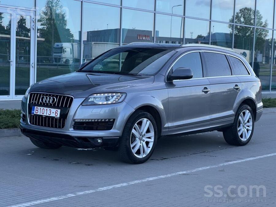 Grey Audi Q7 2010 in Rezekne, with an engine capacity of 3.00 L and mileage of 302 thousand km for 9800 €, photo 3 on AUTOMOTO.COM.LV