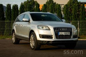 Grey Audi Q7 2010 in Jelgava, with an engine capacity of 3.00 L and mileage of 280 thousand km for 8900 €, photo  on AUTOMOTO.COM.LV