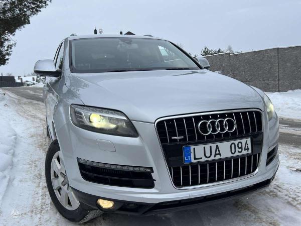Grey Audi Q7 2011 in Vilnius, with an engine capacity of 2.97 L and mileage of 281 thousand km for 7850 €, photo 5 on AUTOMOTO.COM.LV
