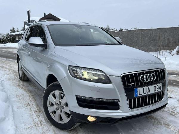 Grey Audi Q7 2011 in Vilnius, with an engine capacity of 2.97 L and mileage of 281 thousand km for 7850 €, photo 7 on AUTOMOTO.COM.LV