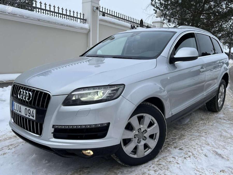 Grey Audi Q7 2011 in Vilnius, with an engine capacity of 2.97 L and mileage of 281 thousand km for 7850 €, photo 11 on AUTOMOTO.COM.LV