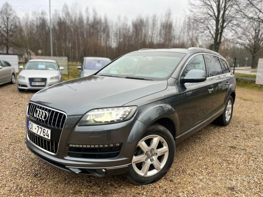 Grey Audi Q7 2012 in Kuldiga, with an engine capacity of 3.00 L and mileage of 295 thousand km for 12290 €, photo 2 on AUTOMOTO.COM.LV