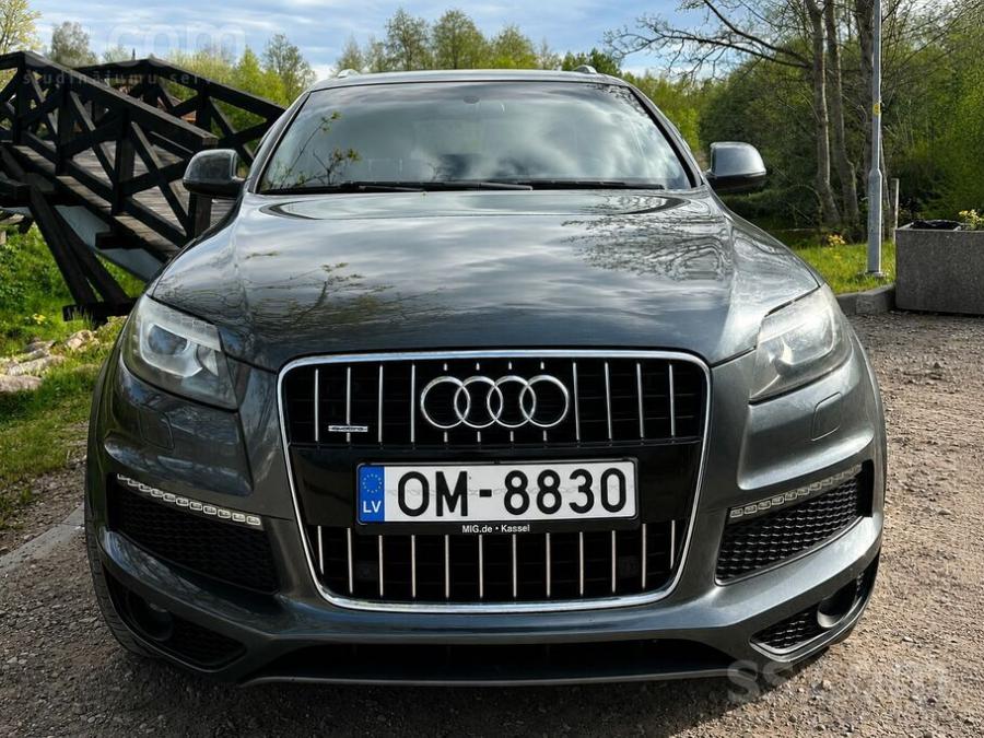 Pelēks Audi Q7 2012 Tukums, ar dzinēja tilpumu 3.00 L un nobraukumu 310 tūkst. km par 13300 €, foto 1 vietnē AUTOMOTO.COM.LV