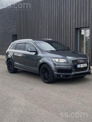 Grey Audi Q7 2012 in Tukums, with an engine capacity of 3.00 L and mileage of 310 thousand km for 12550 €, photo 3 on AUTOMOTO.COM.LV