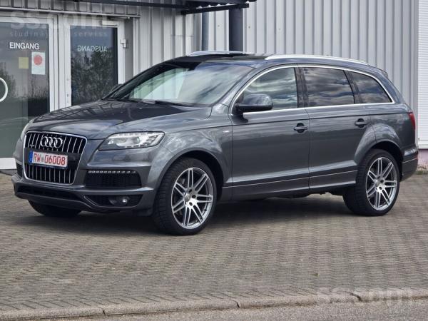 Grey Audi Q7 2012 in Riga, with an engine capacity of 3.00 L and mileage of 280 thousand km for 13899 €, photo 7 on AUTOMOTO.COM.LV