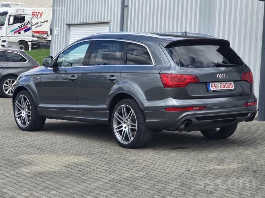 Pelēks Audi Q7 2012 Rīga, ar dzinēja tilpumu 3.00 L un nobraukumu 280 tūkst. km par 13899 €, foto 5 vietnē AUTOMOTO.COM.LV