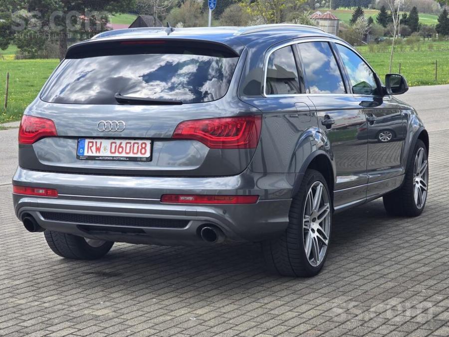 Pelēks Audi Q7 2012 Rīga, ar dzinēja tilpumu 3.00 L un nobraukumu 280 tūkst. km par 13899 €, foto 9 vietnē AUTOMOTO.COM.LV