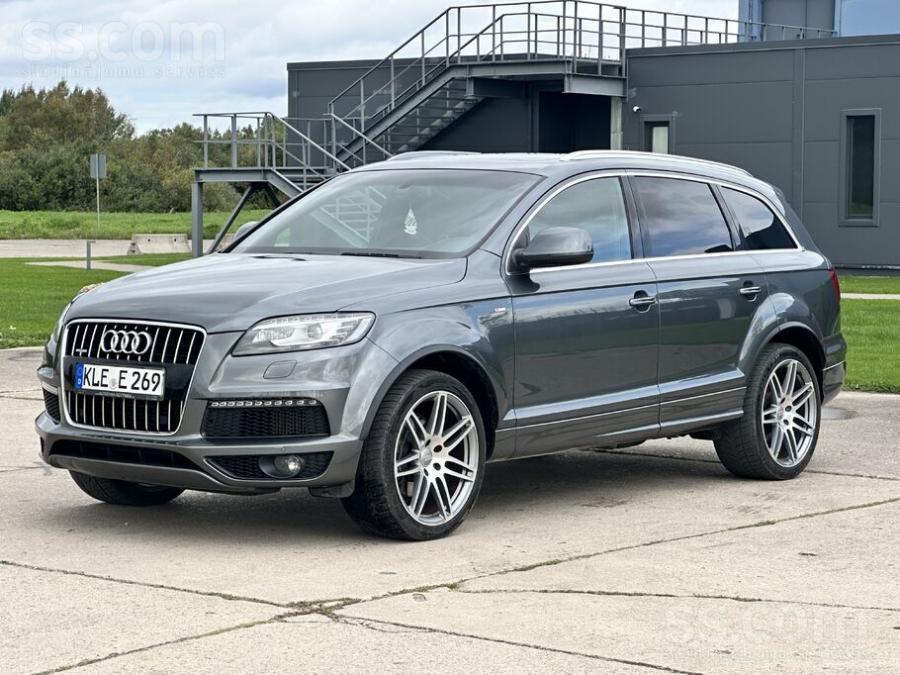 Grey Audi Q7 2012 in Riga, with an engine capacity of 3.00 L and mileage of 280 thousand km for 12890 €, photo 5 on AUTOMOTO.COM.LV
